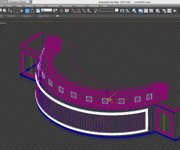 ArtStation - Reception Counter 3D model | Resources