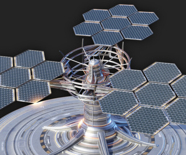 ArtStation - Sci-Fi Solar Array #01 | Resources