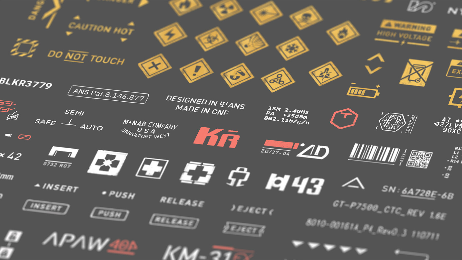 ArtStation - Hand-drawn Decals Vol. 1 | Game Assets