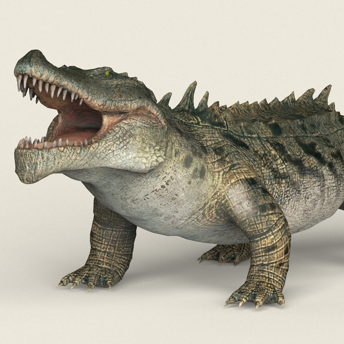 ArtStation - Crocodile Low Poly PBR Ready 3D Model | Game Assets