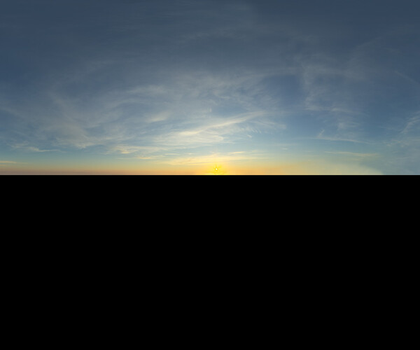 ArtStation - HDRi Sunset Sky 021 | Resources