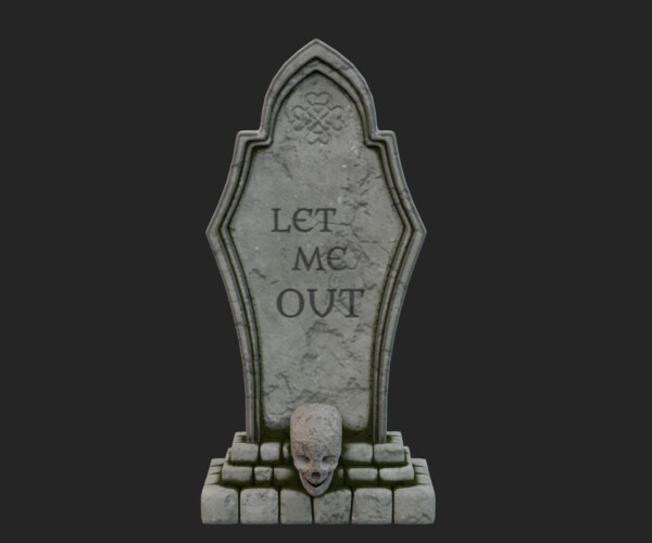 ArtStation - Headstone 3D Model | Game Assets