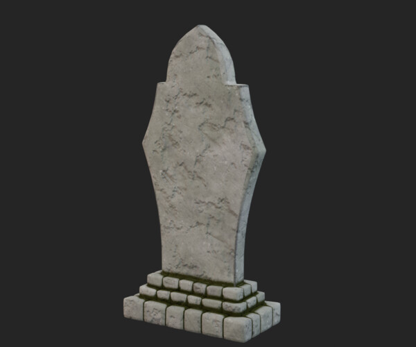 ArtStation - Headstone 3D Model | Game Assets