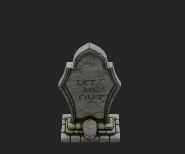 ArtStation - Headstone 3D Model | Game Assets
