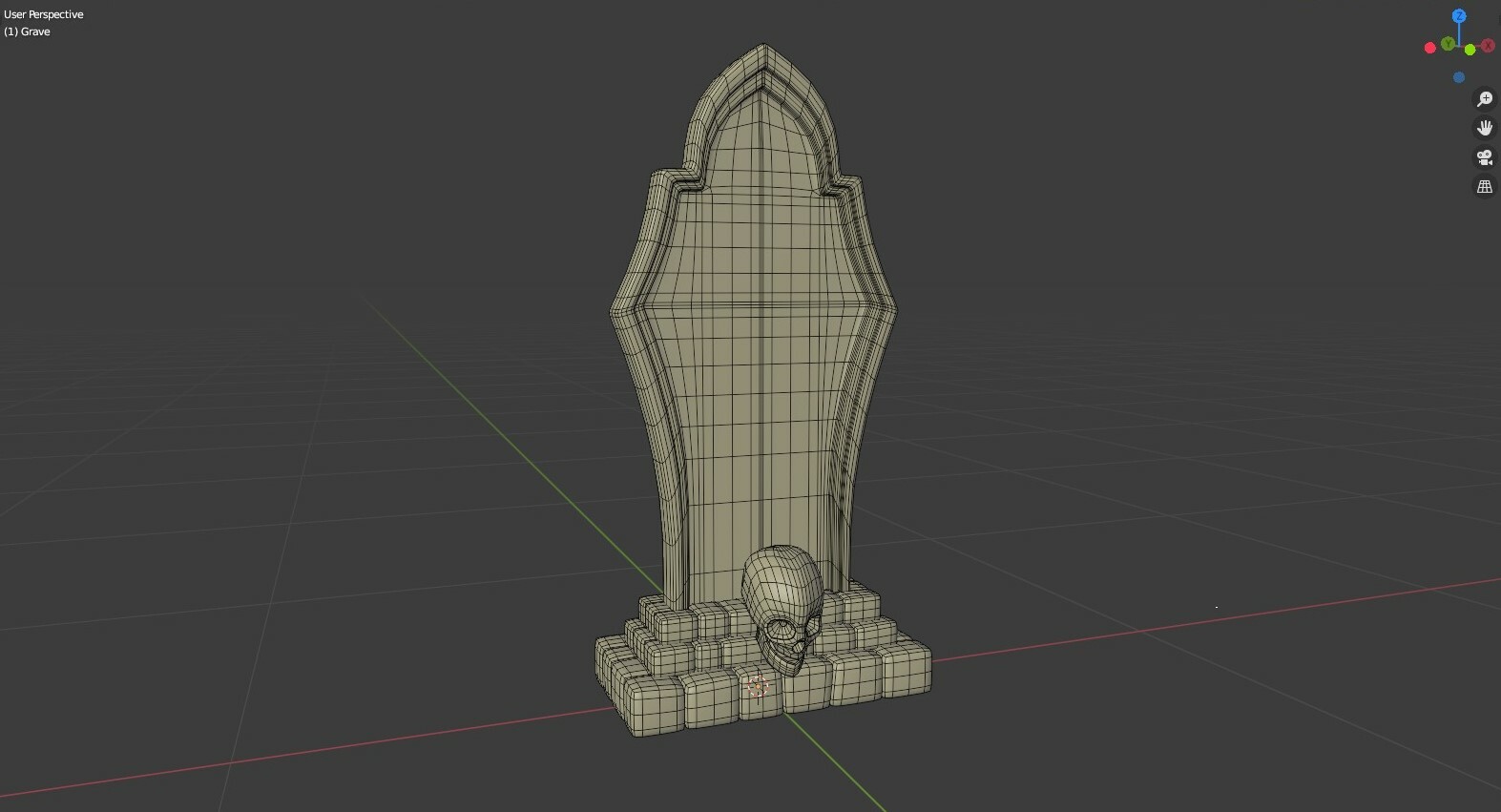 ArtStation - Headstone 3D Model | Game Assets