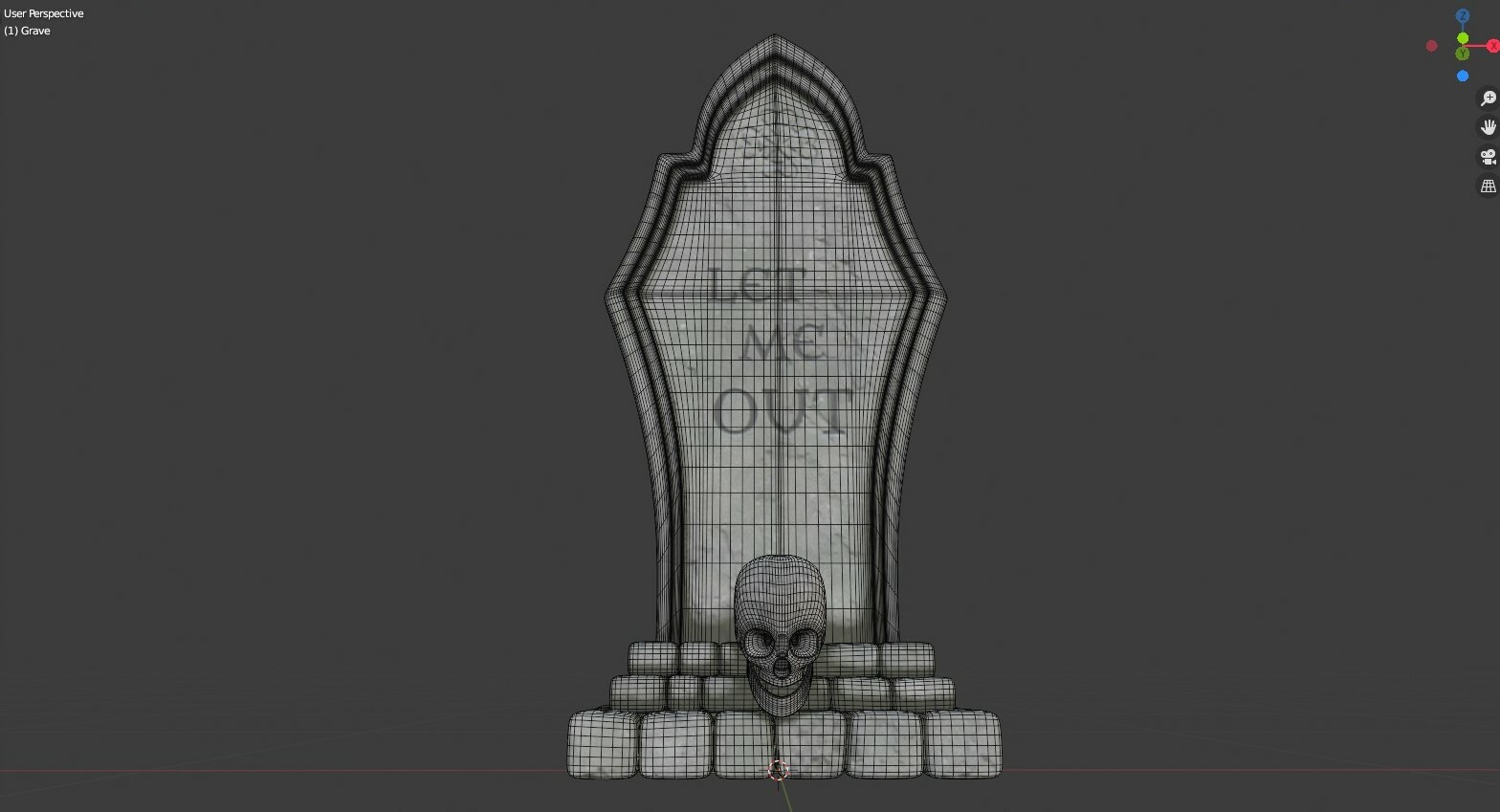 ArtStation - Headstone 3D Model | Game Assets