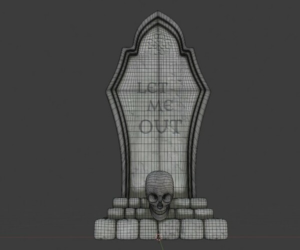 ArtStation - Headstone 3D Model | Game Assets