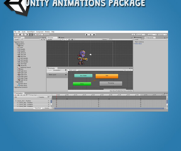 ArtStation - Alien Boss 2D Character Sprite | Game Assets