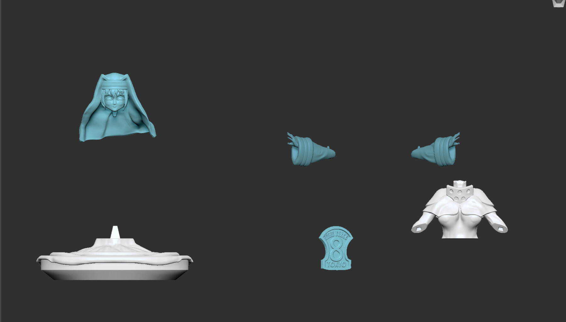 ArtStation - Airisu (Fire Force) 3d print model | Game Assets