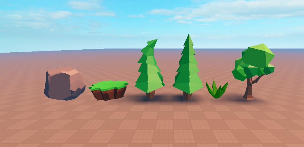 ArtStation - Cheap Simple Low Poly Nature Asset Pack | Game Assets