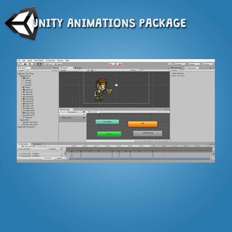 ArtStation - Jack The Thug 2D Charcater Sprite | Game Assets