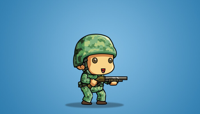 TokeGameArt - Tiny U.S Soldier 2D Character Sprite
