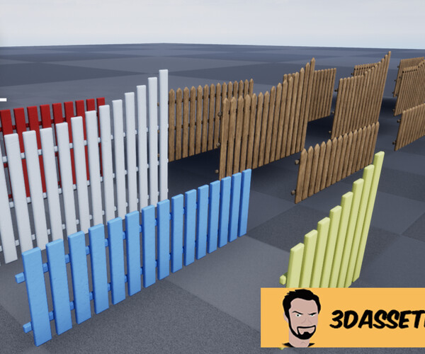 ArtStation - Fence Set Vol 1 For Unreal Engine | Game Assets