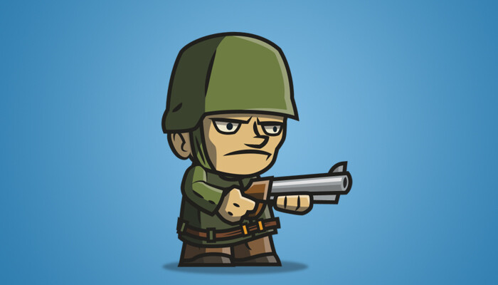 ArtStation - Tiny Army – Sam 2D Character Sprite | Game Assets