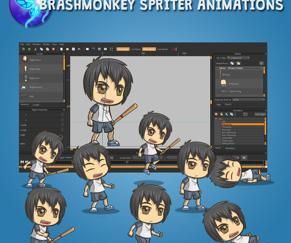 ArtStation - Jake Adventurous Boy 2D Character Sprite | Game Assets