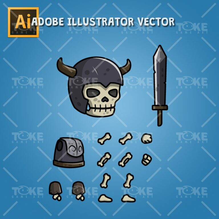 ArtStation - Skull Knight 2D Character Sprite | Game Assets