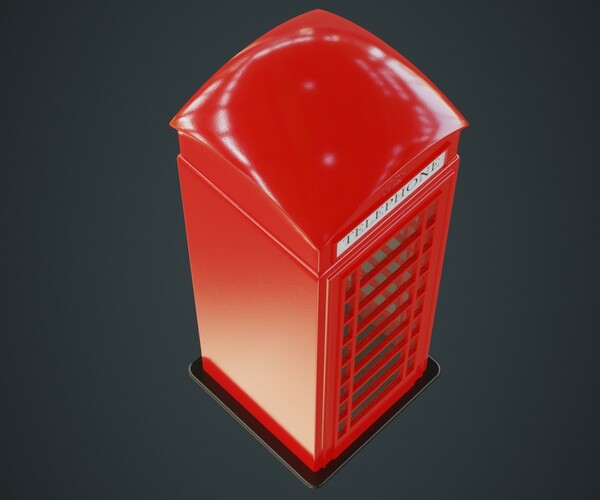 ArtStation - Phone Booth 1A | Game Assets