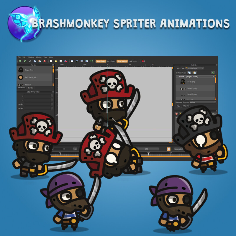 ArtStation - Tiny Style Character – Pirate 2D Character Sprite | Game ...