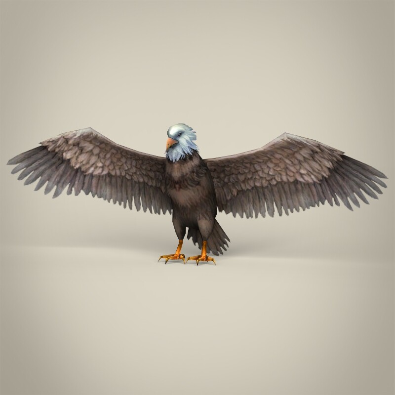 ArtStation - Low Poly Eagle | Game Assets
