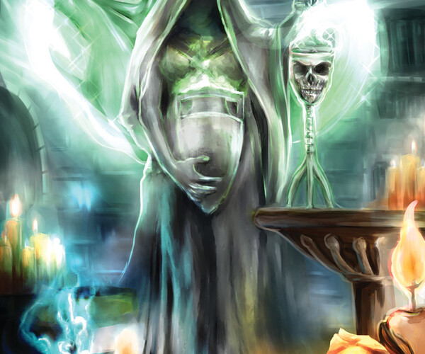 ArtStation - Cover full page - The Ghost - RPG Stock Art | Artworks