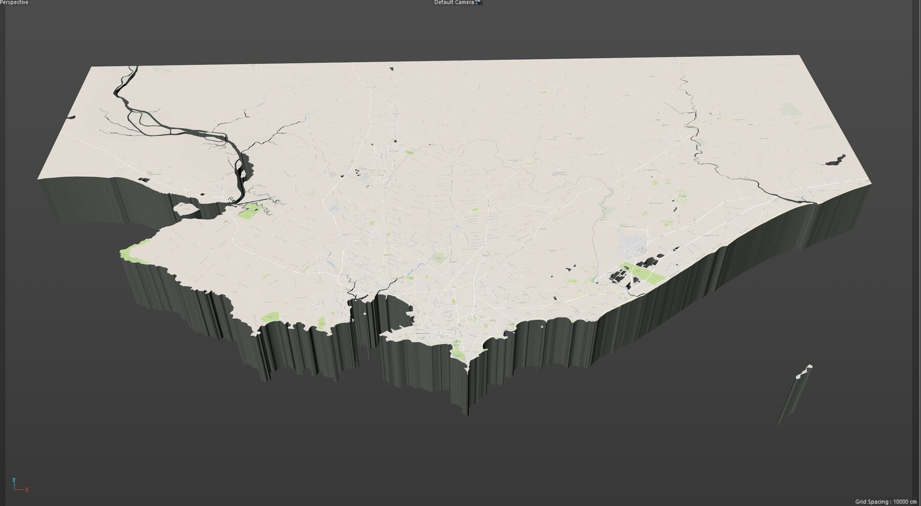 ArtStation - Montevideo city Uruguay 3d model 80km | Game Assets