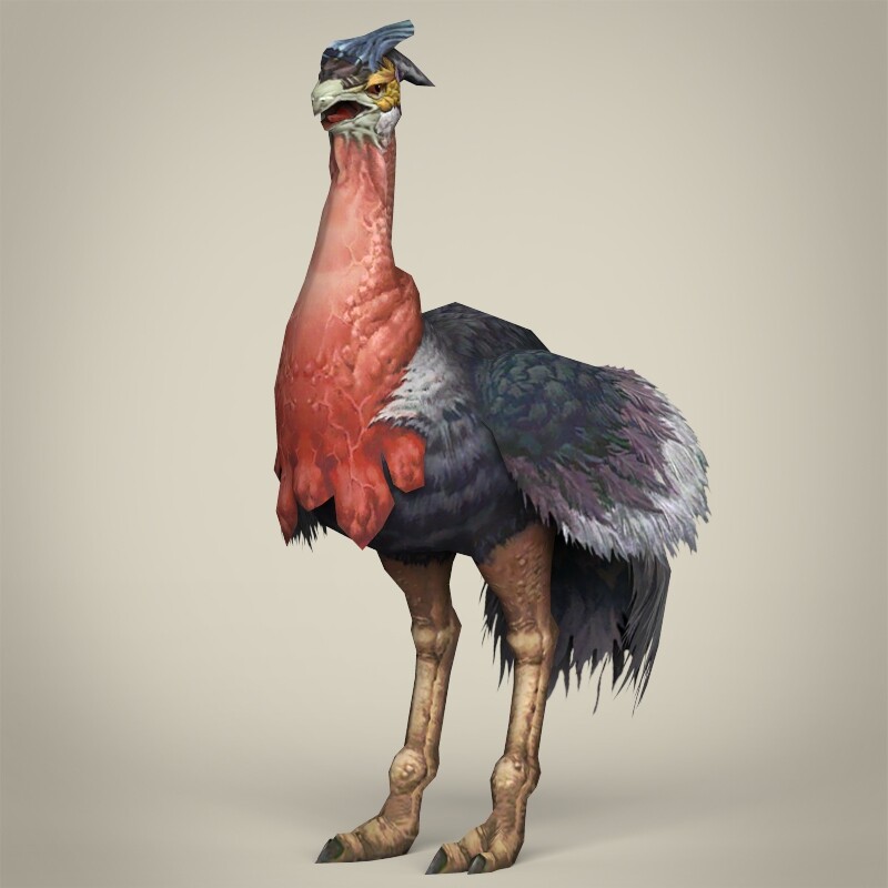 ArtStation - Game Ready Fantasy Ostrich | Game Assets