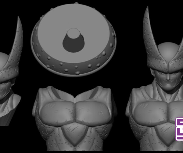 ArtStation - Cell Bust 1/1 Scale - Dragon Ball | Resources