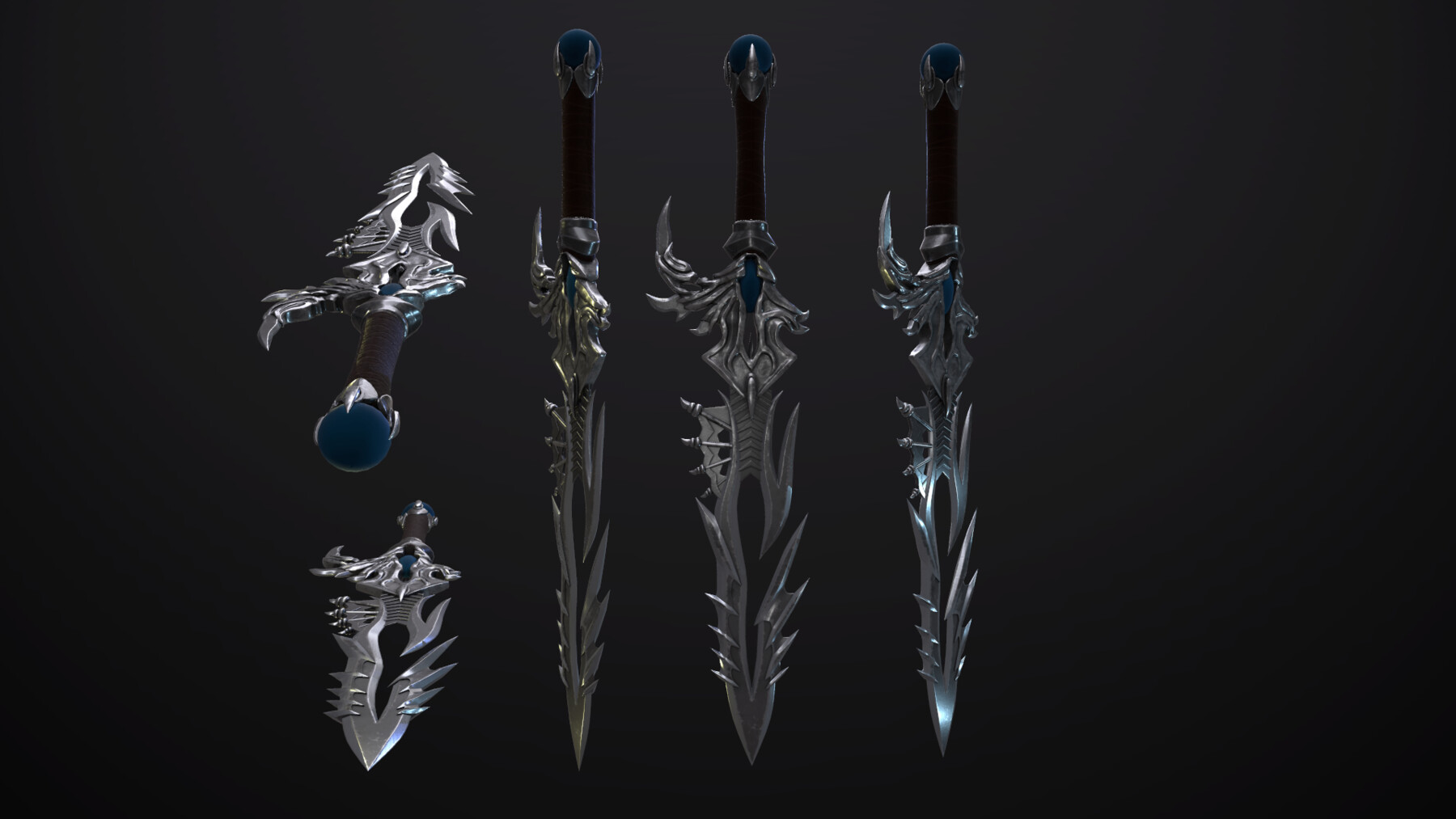 ArtStation - Low-Poly 3D Model - Dagger Angel Slayer | Game Assets