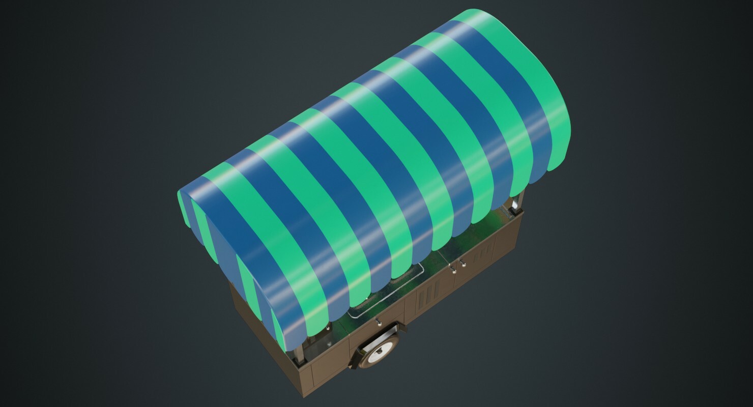 ArtStation - Food Cart 1A | Game Assets