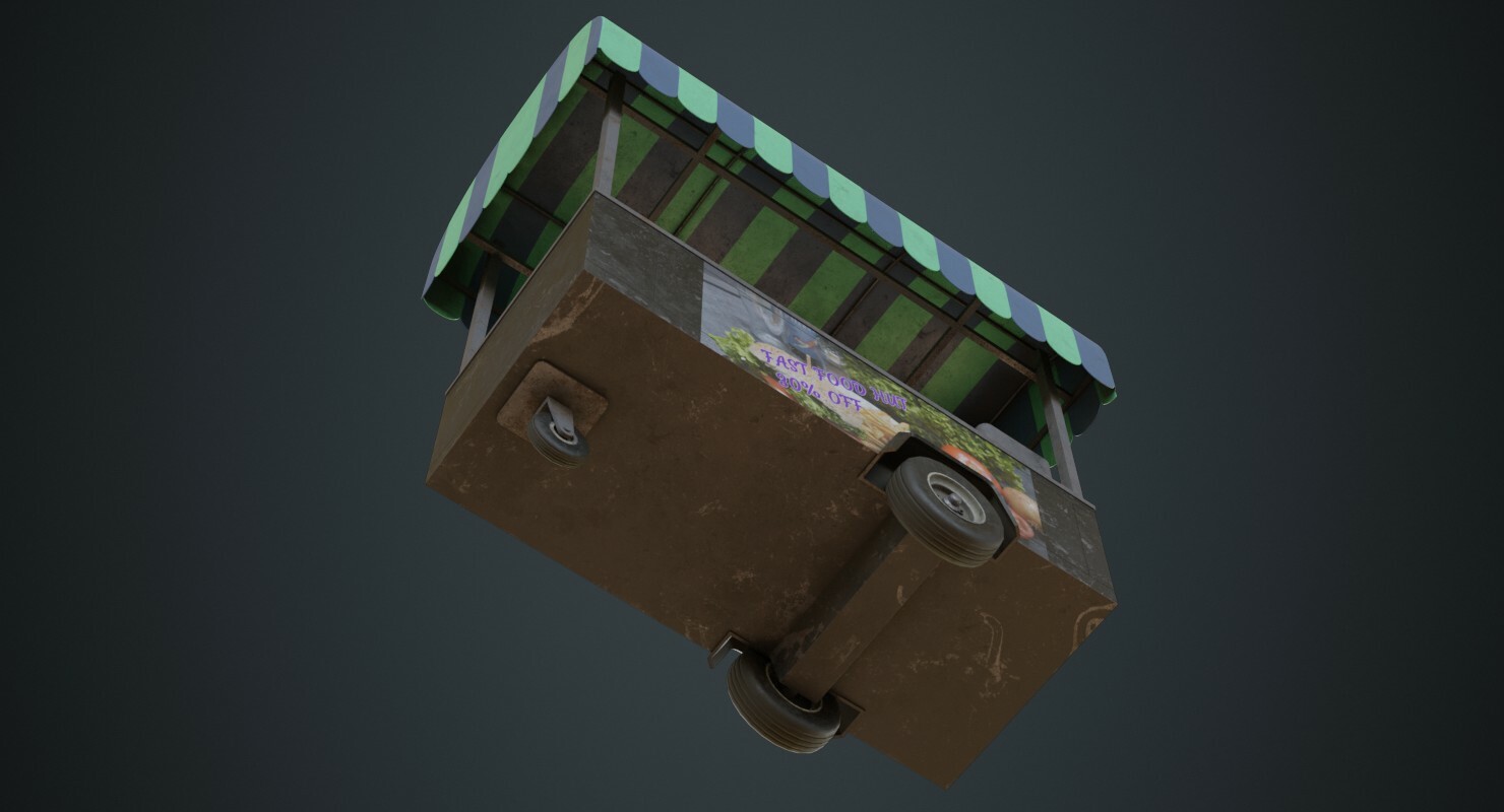 ArtStation - Food Cart 1B | Game Assets