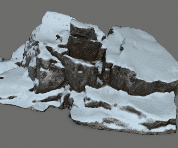 ArtStation - snow rock | Game Assets