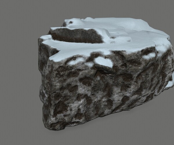 ArtStation - snow rock | Game Assets