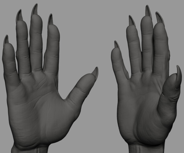 ArtStation - Hand Demon BaseMesh | Resources