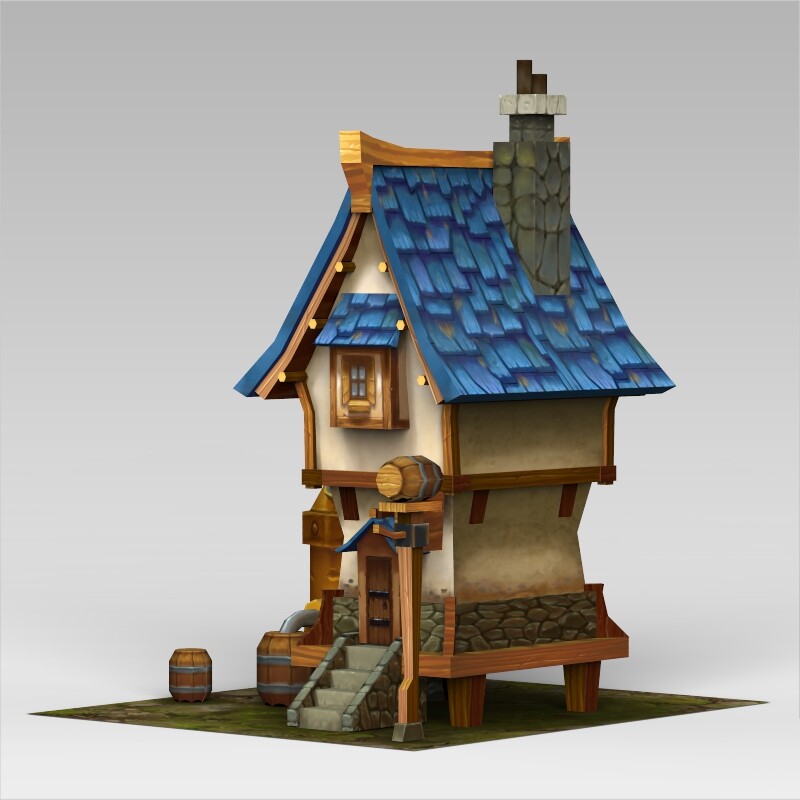 ArtStation - Low Poly Fantasy Home | Game Assets