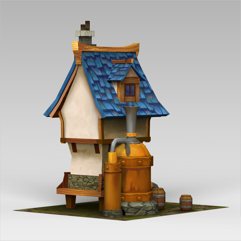 ArtStation - Low Poly Fantasy Home | Game Assets