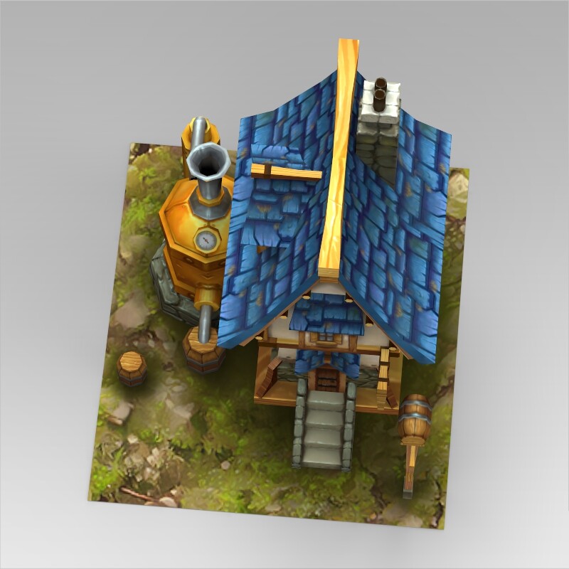 ArtStation - Low Poly Fantasy Home | Game Assets