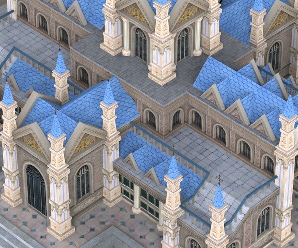 ArtStation - Fantasy Low Poly Church Building | Game Assets