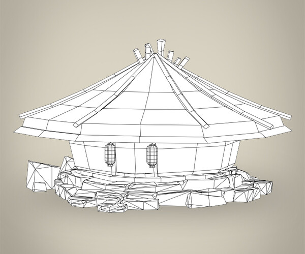 ArtStation - Fantasy Hut | Game Assets