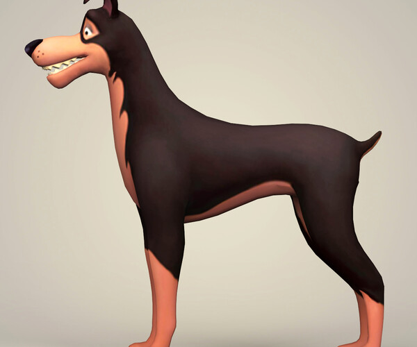 ArtStation - Cartoon Boxer Dog | Game Assets