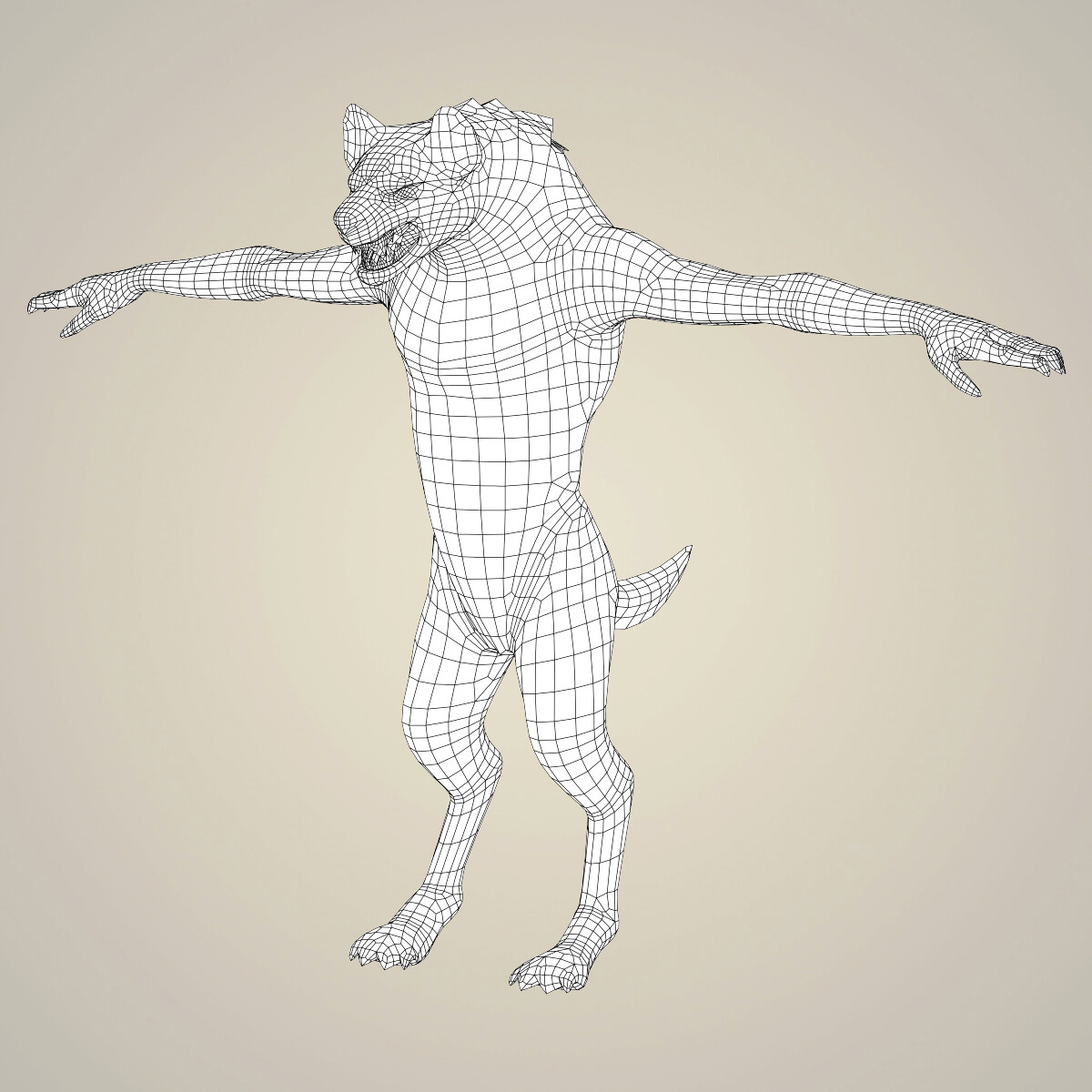 ArtStation - Game Ready Fantasy WereWolf | Game Assets