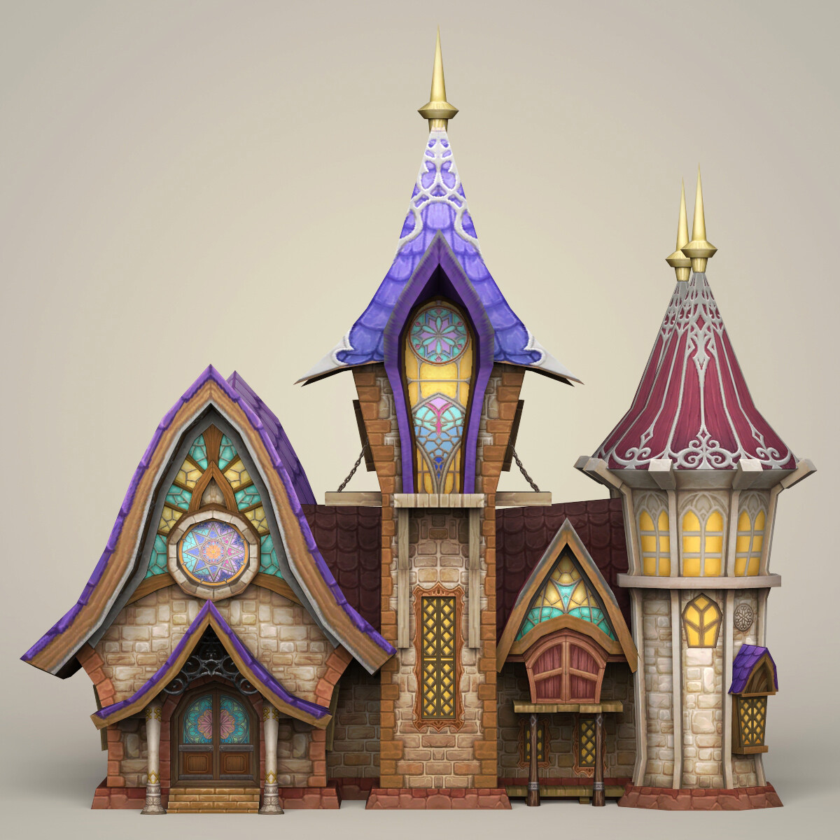 ArtStation - Game Ready Fantasy King House | Game Assets