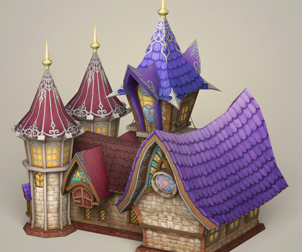 ArtStation - Game Ready Fantasy King House | Game Assets