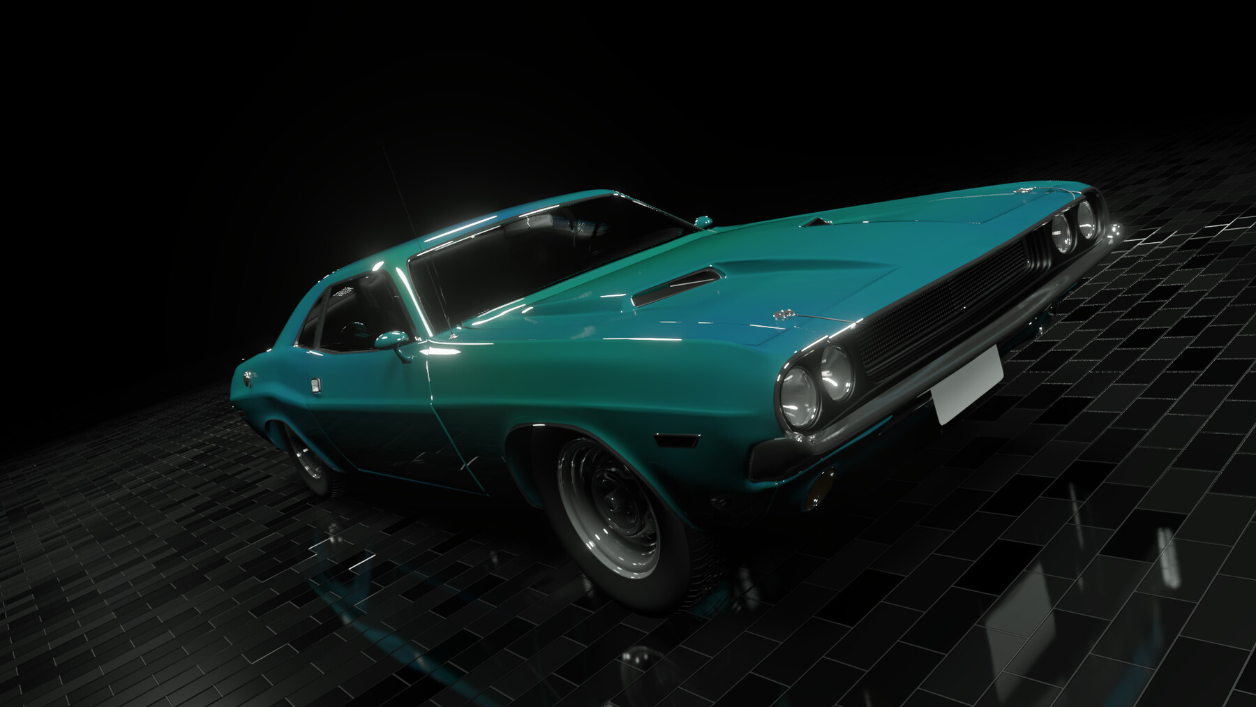 ArtStation - Modular Muscle Car (OBJ / Blend) | Game Assets
