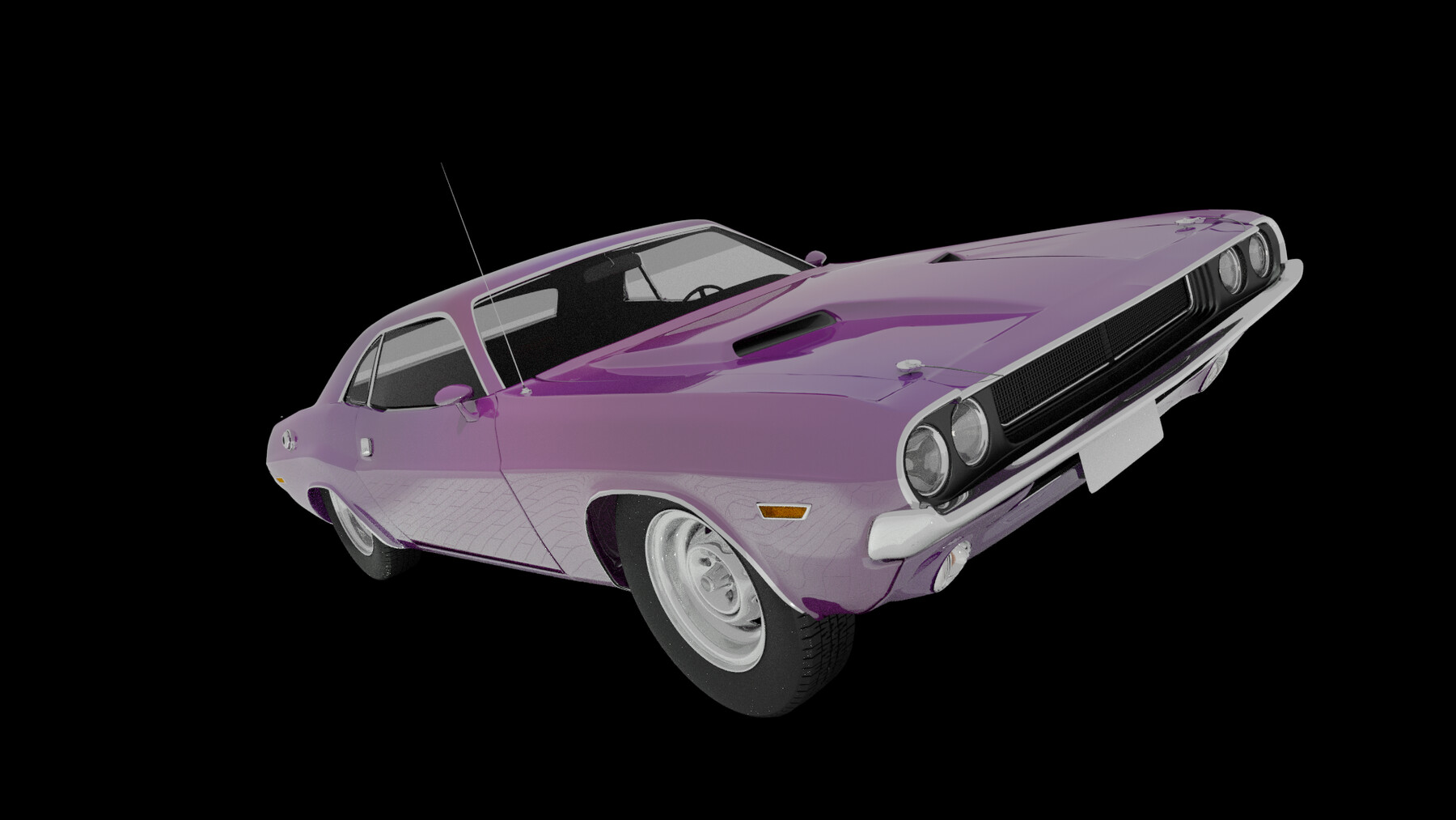ArtStation - Modular Muscle Car (OBJ / Blend) | Game Assets