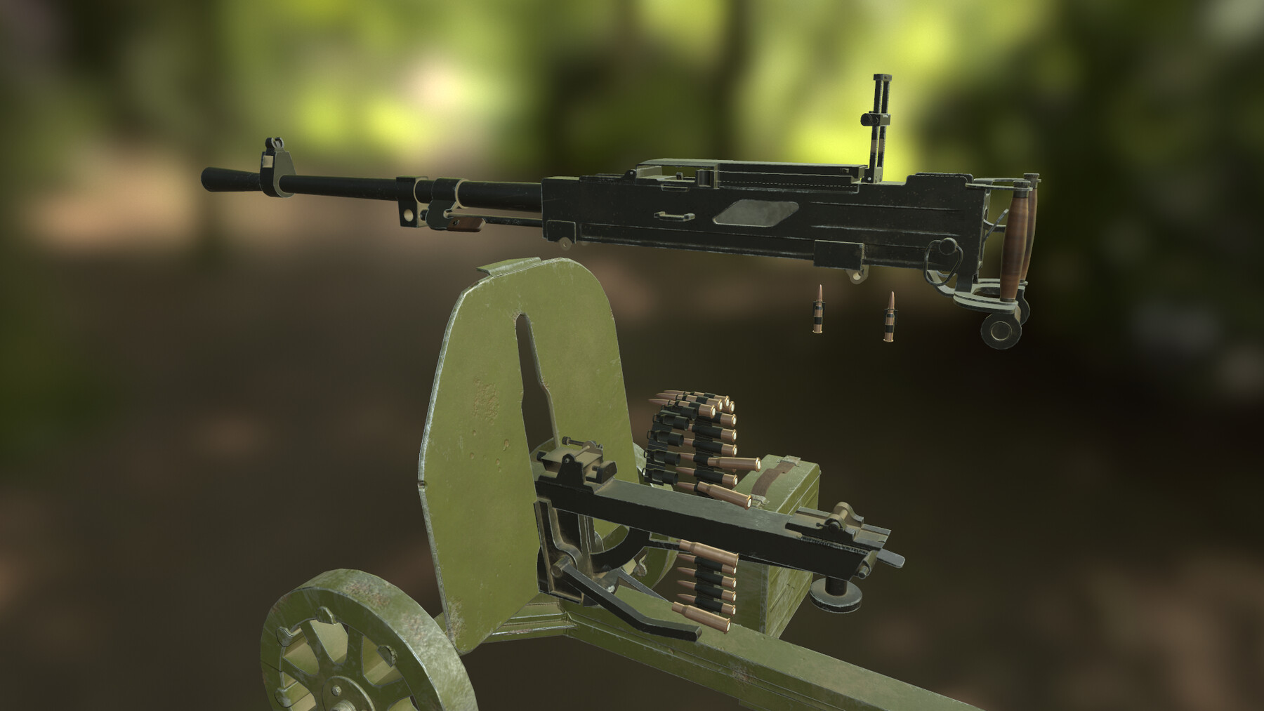 ArtStation - SG 43 Soviet WW2 machine gun | Resources