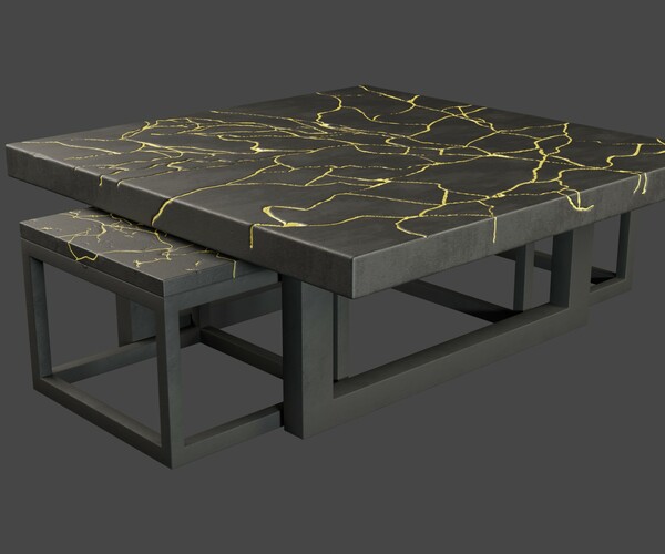 ArtStation - KINTSUGI COFFEE TABLE SET | Resources