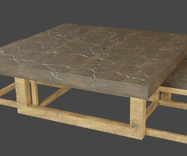 ArtStation - KINTSUGI COFFEE TABLE SET | Resources