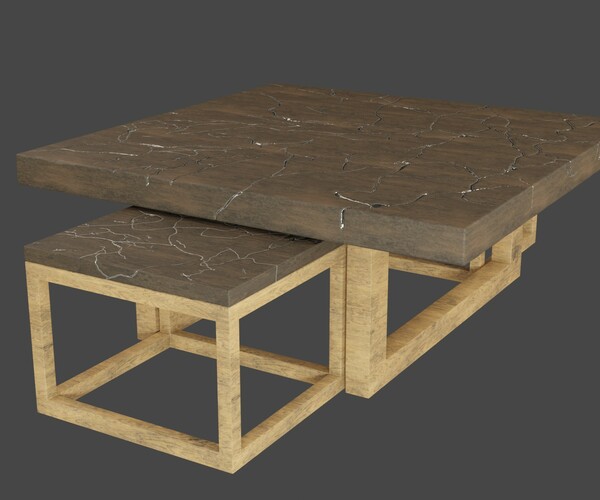 ArtStation - KINTSUGI COFFEE TABLE SET | Resources