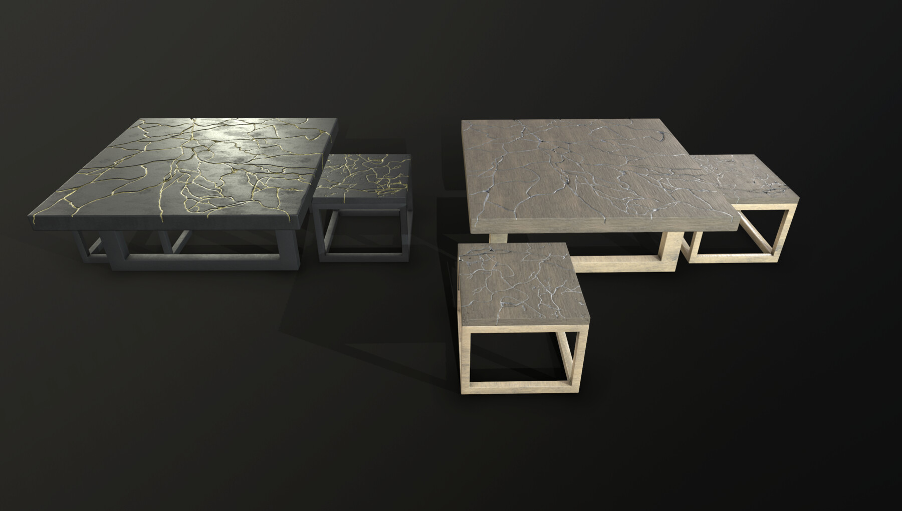 ArtStation - KINTSUGI COFFEE TABLE SET | Resources