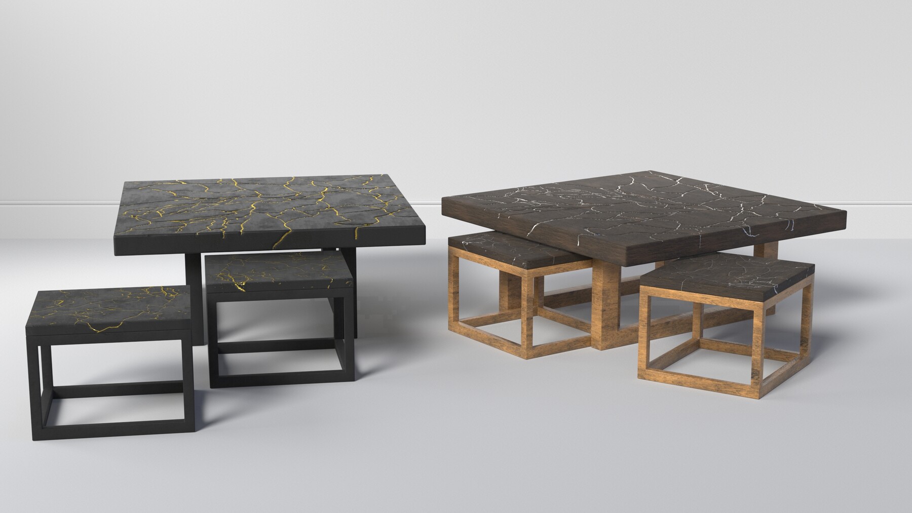 ArtStation - KINTSUGI COFFEE TABLE SET | Resources